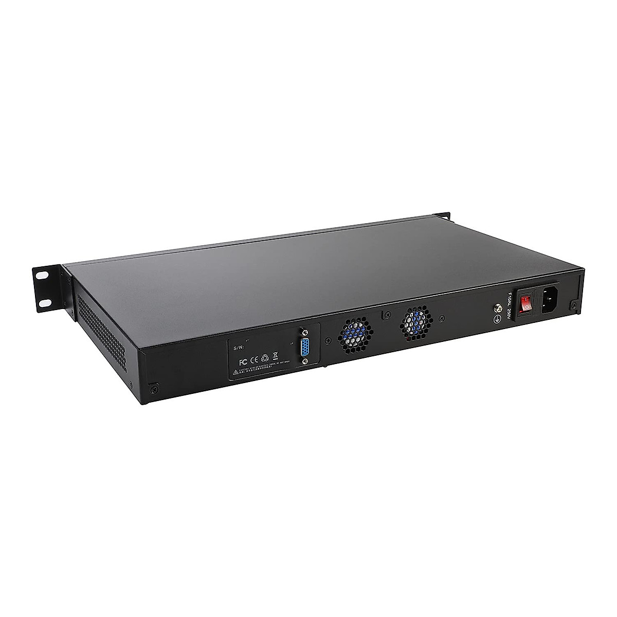 Firewall, VPN, 19 Inch 1U Rackmount, Network Appliance, Router PC, Intel I3 3120M, RS11, 6 Intel Gigabit Lan/2USB/COM/VGA/Fan,(Barebone, NO RAM, NO Storage, NO System)