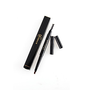 Eyebrow Pencil Gray Double Ended Precision Waterproof Brow Cruelty Free(Gray #5)