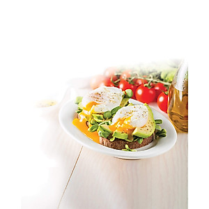 HIC Harold Import Co. 43133 HIC Non-Stick 3-Egg Poacher Insert, PFOA and BPA Free Black, 15"