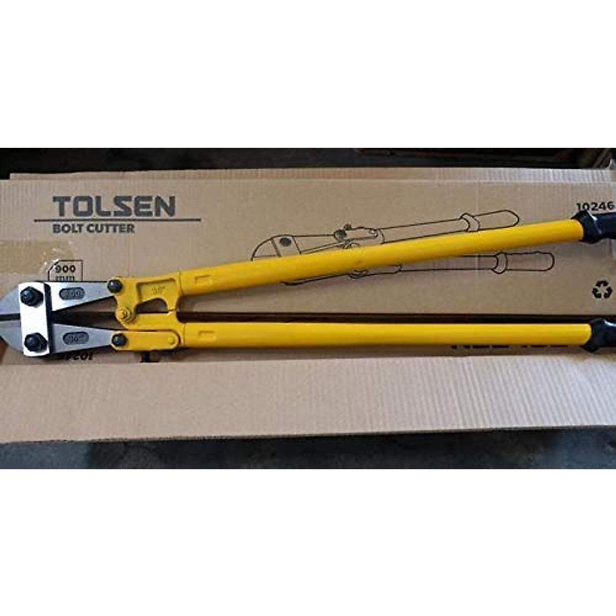 Tolsen Bolt Cutters Heavy Duty, Bolt Cutter for Padlocks, 42-inch Heavy Duty Bolt Cutter, Chain, Rods, Rivets, Locks and Wire Cutter - Ergonomic Non-Slip Handle Bolt Cutter - 42'' Bolt Cutter