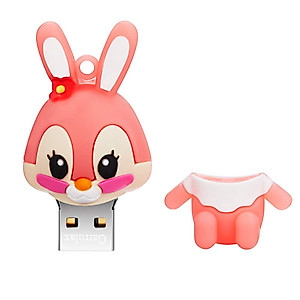 GARRULAX USB Flash Drive, 8GB / 16GB / 32GB USB2.0 Cute Animal USB Memory Stick Date Storage Pendrive Thumb Drives for Kids Children Collegue Student(32GB, Rabbit)