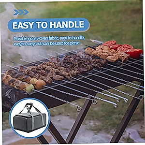 VALICLUD Outdoor Storage Bag silverware storage outdoor stove fine china storage containers container with lid containers with lids camping cookware pot case Oxford cloth barbecue small