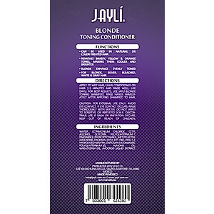 Blonde Toning Shampoo & Conditioner 2 Pack Jayli (Purple Toning for brassy and yellow tones) 14.8 Fl Oz