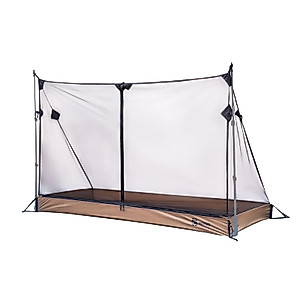 OneTigris Solo Mesh Tent, Ultralight Screen House with 3000 Waterproof Bathtub Floor for Camping Hiking Backpacking Traveling Fishing Patio