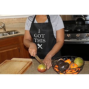 MeAnWe Wares Apron with Pockets - Paint and Sip Bib - Artist Painters Gift for Women, Men - Painting Smock Party Supplies, 1 Pcs