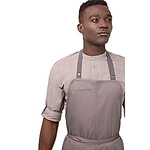 Chef Works Unisex Brio Chef Apron, Mushroom, One Size