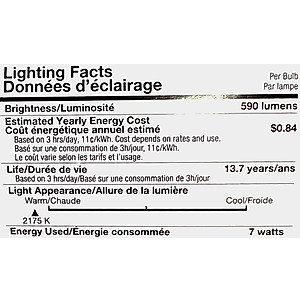 LEDVANCE (case of 8 Bulbs) Sylvania LED Vintage Filament ST19 Light Bulb, 60 watt Equivalent Using only 7 watts, Medium Base, 590 Lumens, Dimmable, 2175K, Amber Glow (40329)