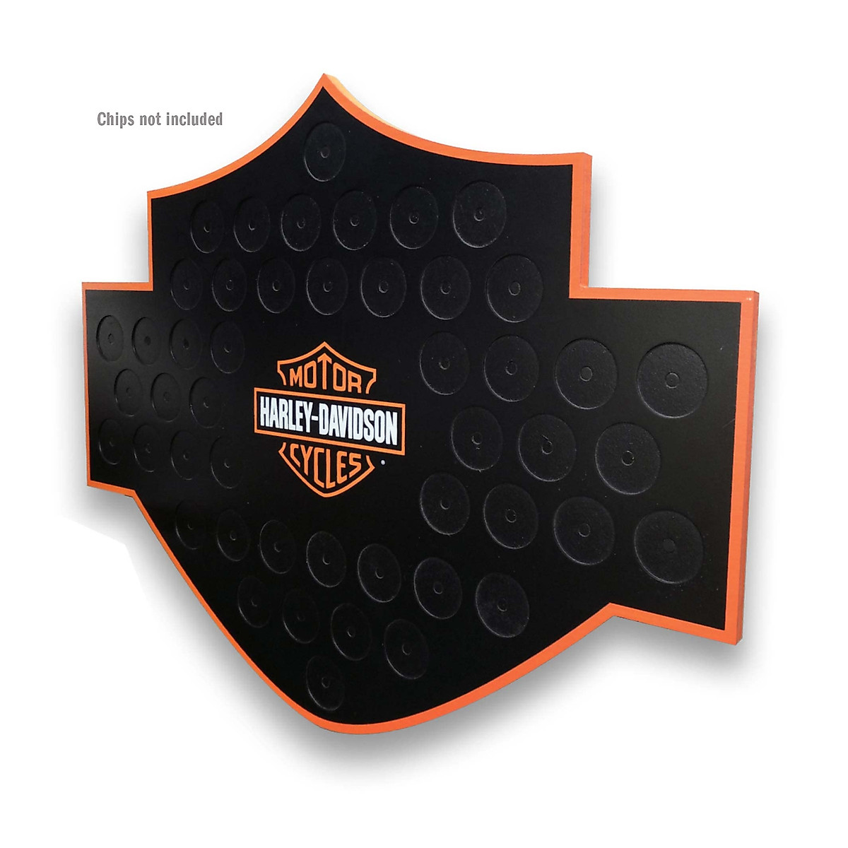 Harley-Davidson Bar & Shield Poker Chip Collector's Magnetic Frame 48 Count