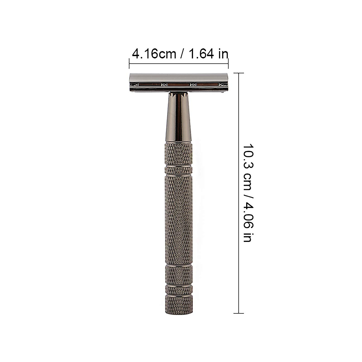 LEYMING Double Edge Safety Razor with 10pcs Blades, Metal One Single Blade Razor, Classic Wet Shaving Manual Shavers Fits Standard Razor Blades, Gift for Men