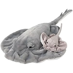 Rhode Island Novelty Adventure Planet Birth of Life Stingray with Baby Plush Toy 22" Long