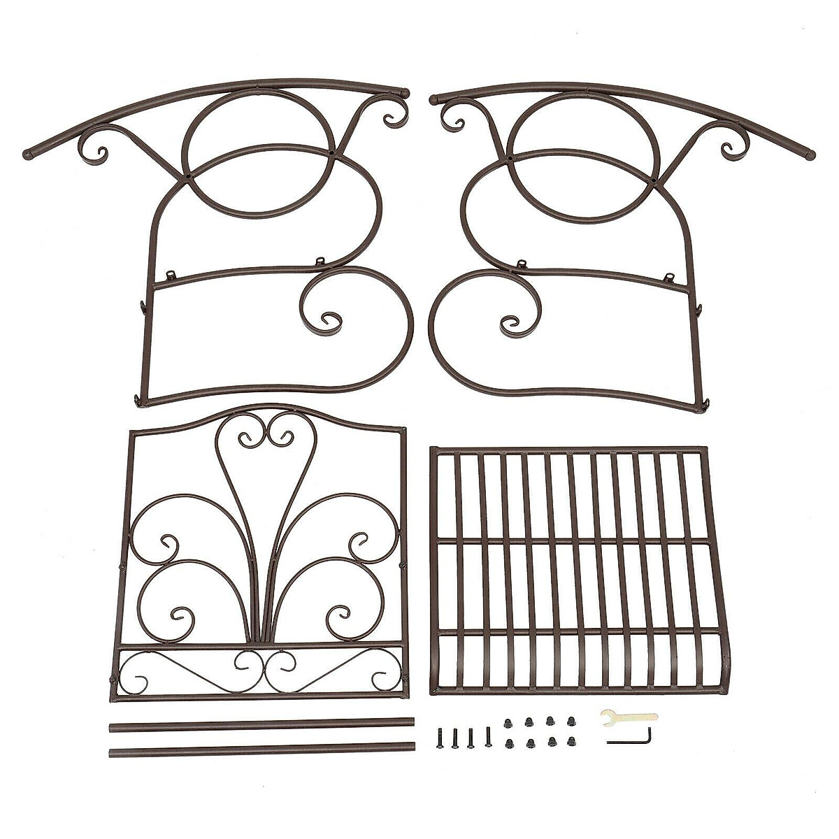 VBSQ Outdoor Porch Rocking Chair Flower Pattern Iron Rocker Patio Glider Deck Seat Slirr Chair Rocking Chair Rocker Chair Rocker Camp Chair Rocker Recliner Rocking Camp Chair Rocking Chairs