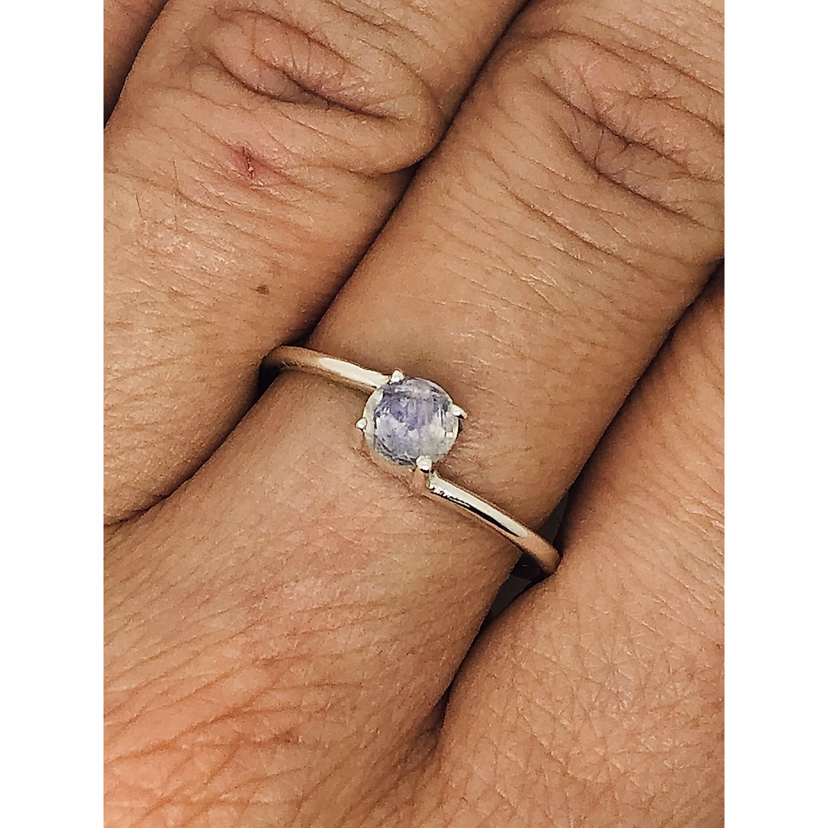 Koral Jewelry Cut Moonstone Square Delicate Ring 925 Sterling Silver Vintage Boho Chic (7)