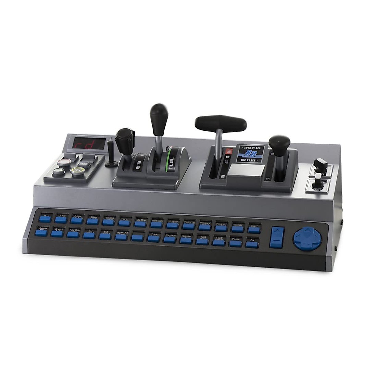RailDriver USB Desktop Train Cab Controller, Drive your Train with realistic throttle, brake, reverser, and switch controls. (Windows PC)