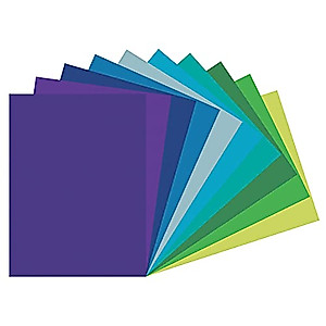 Tru-Ray Construction Paper, Cool Assorted, 9" x 12", 150 Sheets