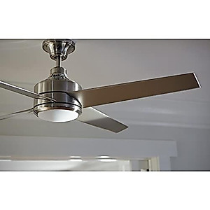 Mercer 52 in. LED Indoor Brushed Nickel Ceiling Fan