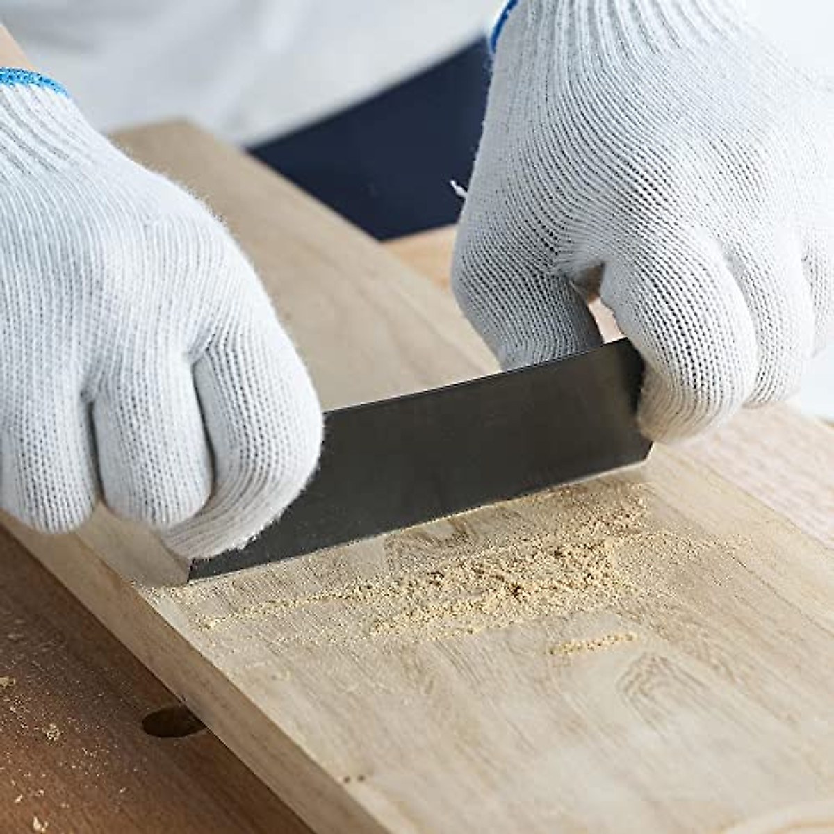 HERMIT TOOLS Cabinet Scraper Burnisher with 4 Piece Multi-Shaped Scraper Set 2 Rectangle 1 Curved (Convex and Concave) and 1 Gooseneck Scraper