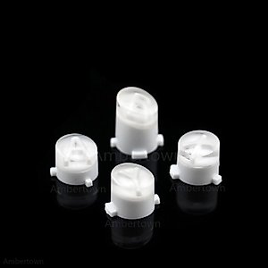 Bullet Buttons ABXY Mod Kit Levers Joystick for Xbox One S Slim Elite Controll Replacement (Clear)