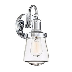 Designers Fountain 69501-CH Taylor Wall Sconce Silver, 11.50x6.25x5.13