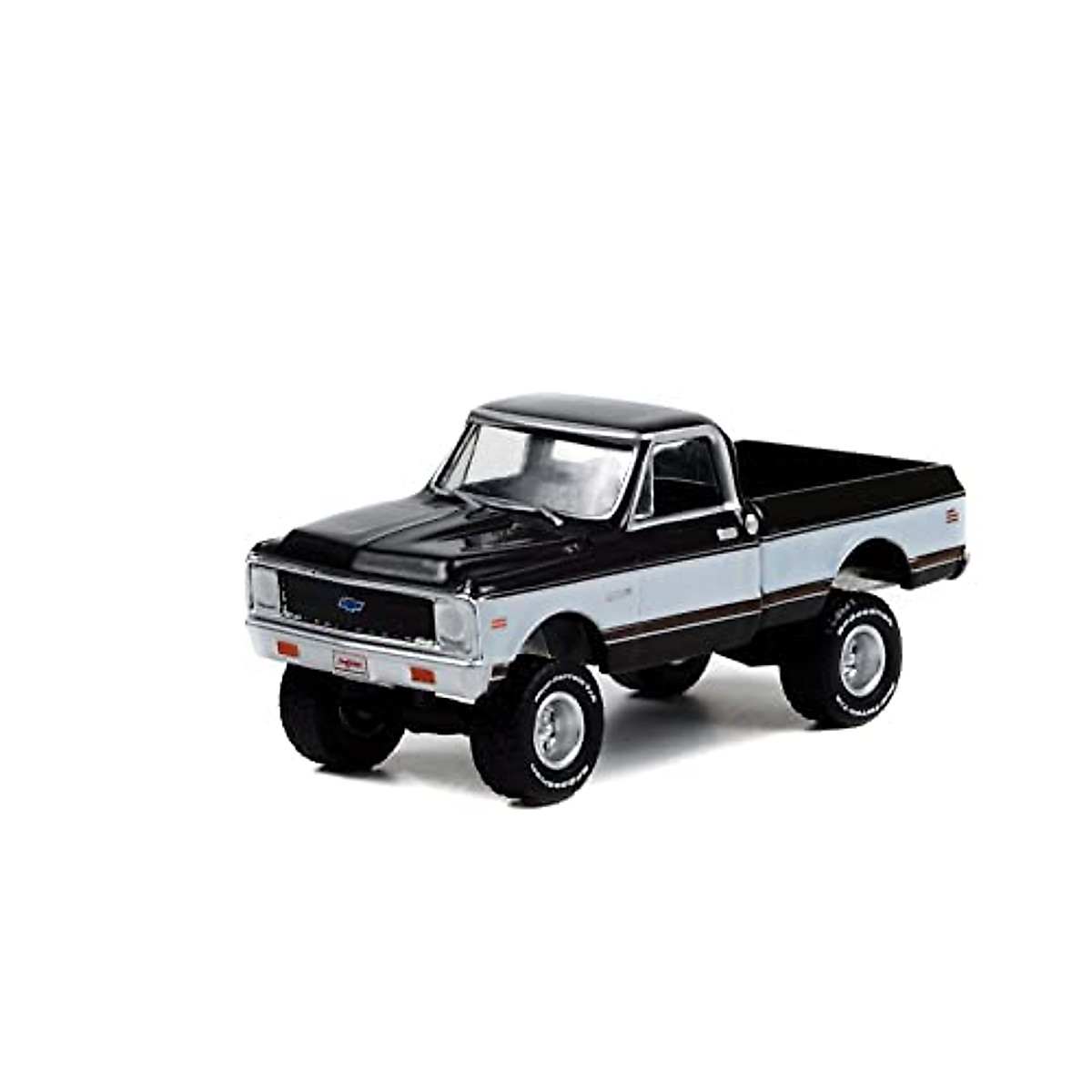 1972 Chevy K10 4X4 Pickup Truck (Lot #1027), Dark Gray - Greenlight 37250E - 1/64 Scale Diecast Car