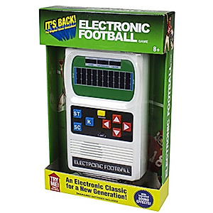 Basic Fun Classic, Retro Handheld Football Electronic Game, One Size Fits All