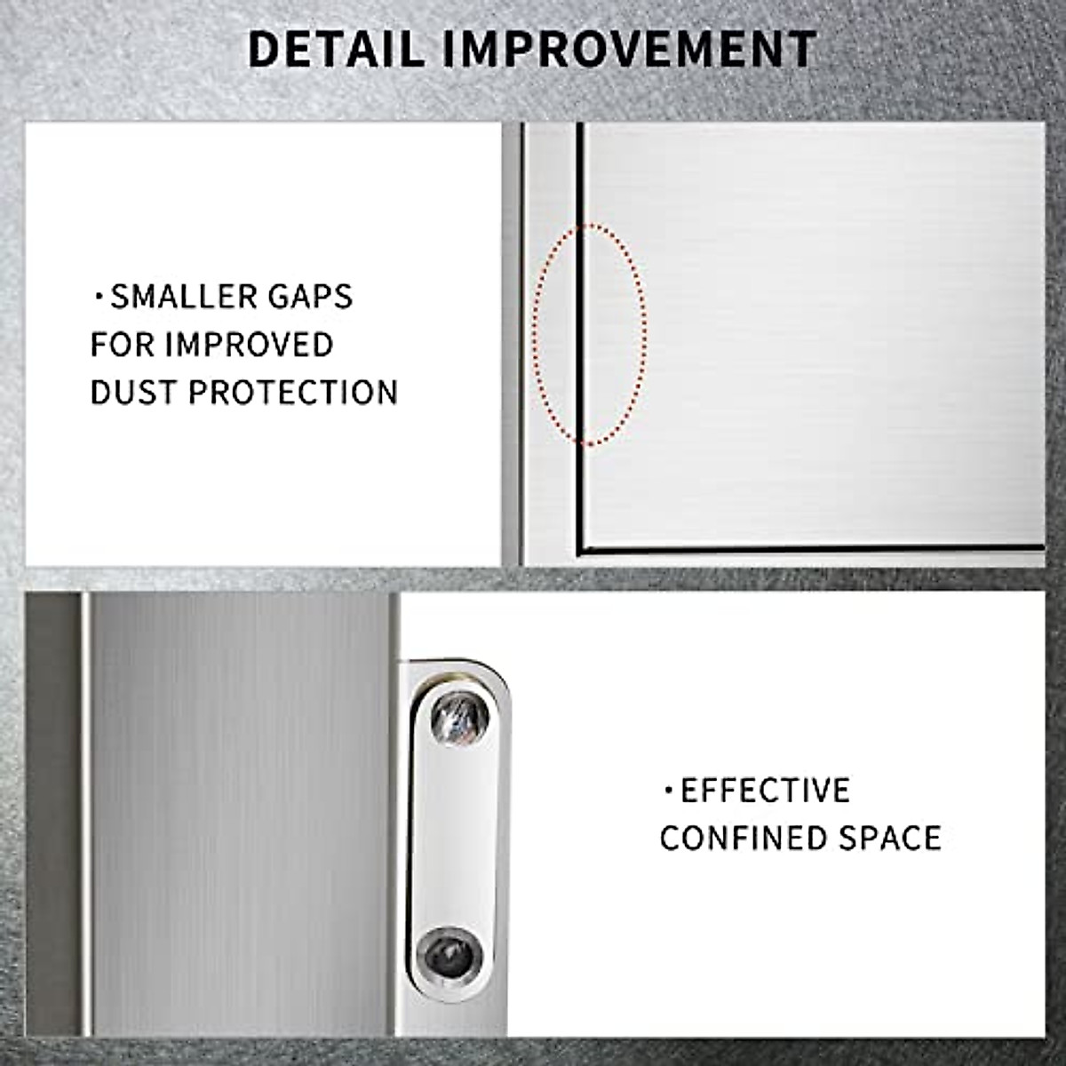 EBUY Outdoor Kitchen Doors 17Wx24H Inch BBQ Vertical Single Access Stainless Steel Door Good for Outdoor Kitchen BBQ Island Grilling Station