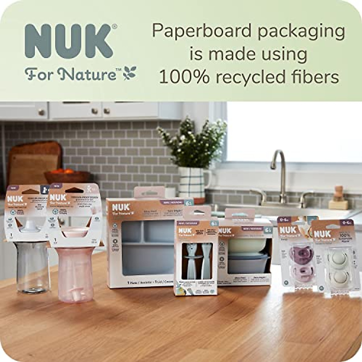 NUK for Nature™ Everlast Weighted Straw Cup