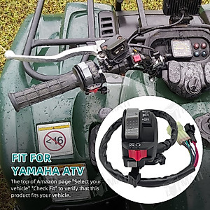 M MATI Left Handlebar Switch Control Engine Start Run Off Headlight for Yamaha YFM Big Bear 250/400 Grizzly 350/400/660 Kodiak 400/450 Wolverine 350/450 Raptor 350/660 Bruin 250/350 5LP-83973-01-00