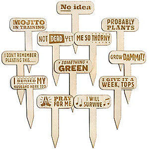 Funny Plant Markers - Garden Labels - Plant Markers for Gardener