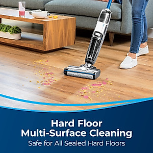 Bissell Crosswave HF3 Cordless Wet/Dry Vacuum Cleaner and Mop, Multi-Surface and Hardwood Floor Cleaner, 3649A