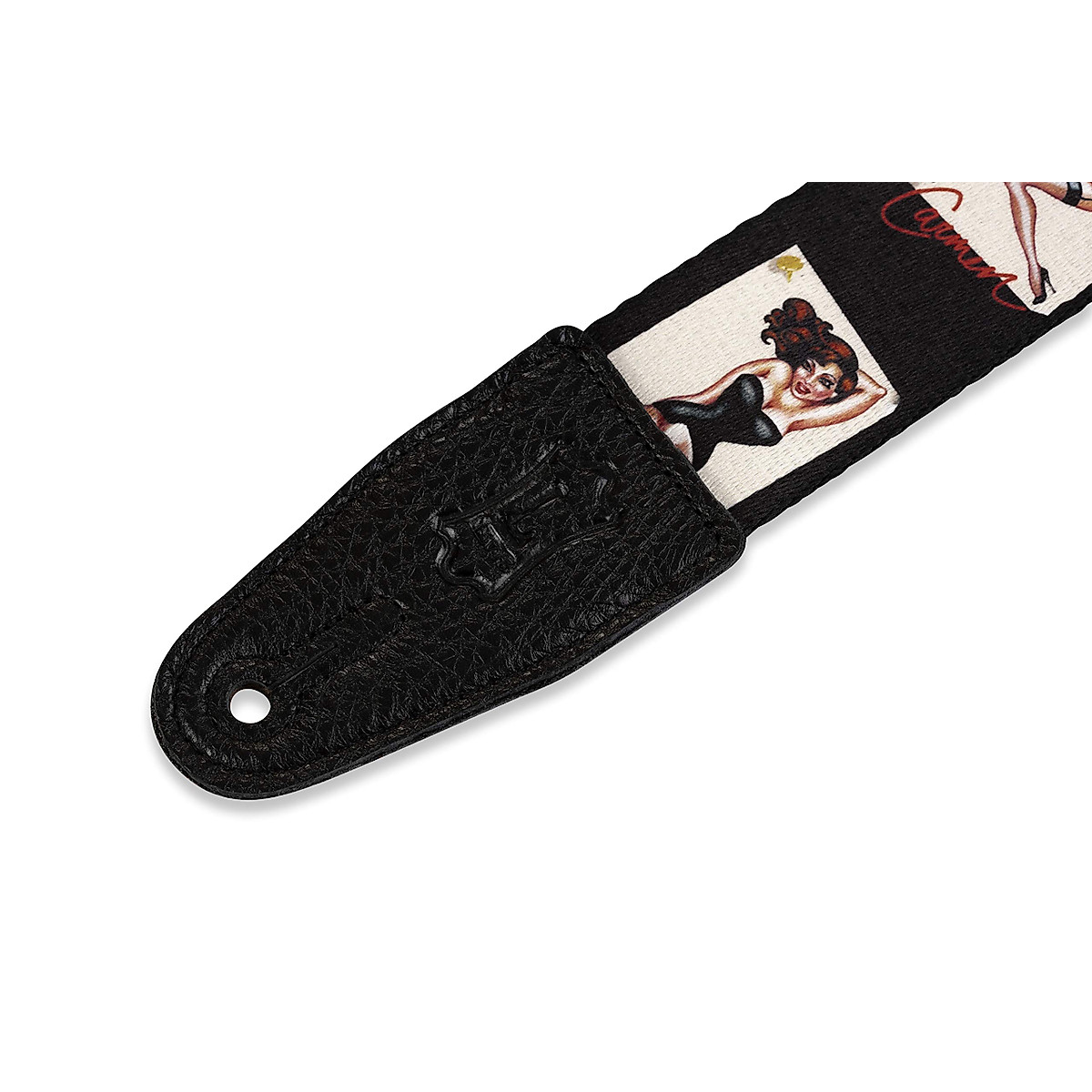 Levy's Leathers MPS2-072 2" Sonic Art Series Polyester Guitar Strap, Pin-Up Design