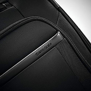 Samsonite Pro Travel Softside Expandable Luggage with Spinner Wheels, Black, Checked-Medium 25-Inch