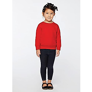 RABBIT SKINS Toddler Boy & Girl Fleece Long Sleeve Pullover Sweatshirt| 2T to Size 7, 3 Pack Bulk Set, Royal/Heather/Navy, 4T