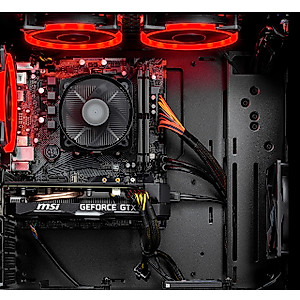 SkyTech Shadow Gaming Computer PC Desktop - Ryzen 5 3600 6-Core 3.6GHz, 1660 Super 6G, 1TB SSD, 16GB DDR4 3000, RGB Fans, AC WiFi, Windows 10 Home 64-bit, Black
