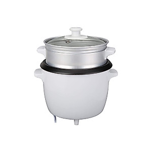 Tayama Rice Cooker with Steam Tray 3 Cup, White (RC-03R)