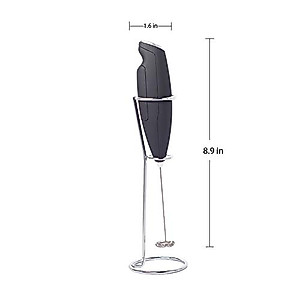 Mr.YD Electric Milk Frother Foam Mixer With Stainless Steel Stand & Whisk Operated Drink Mixer
