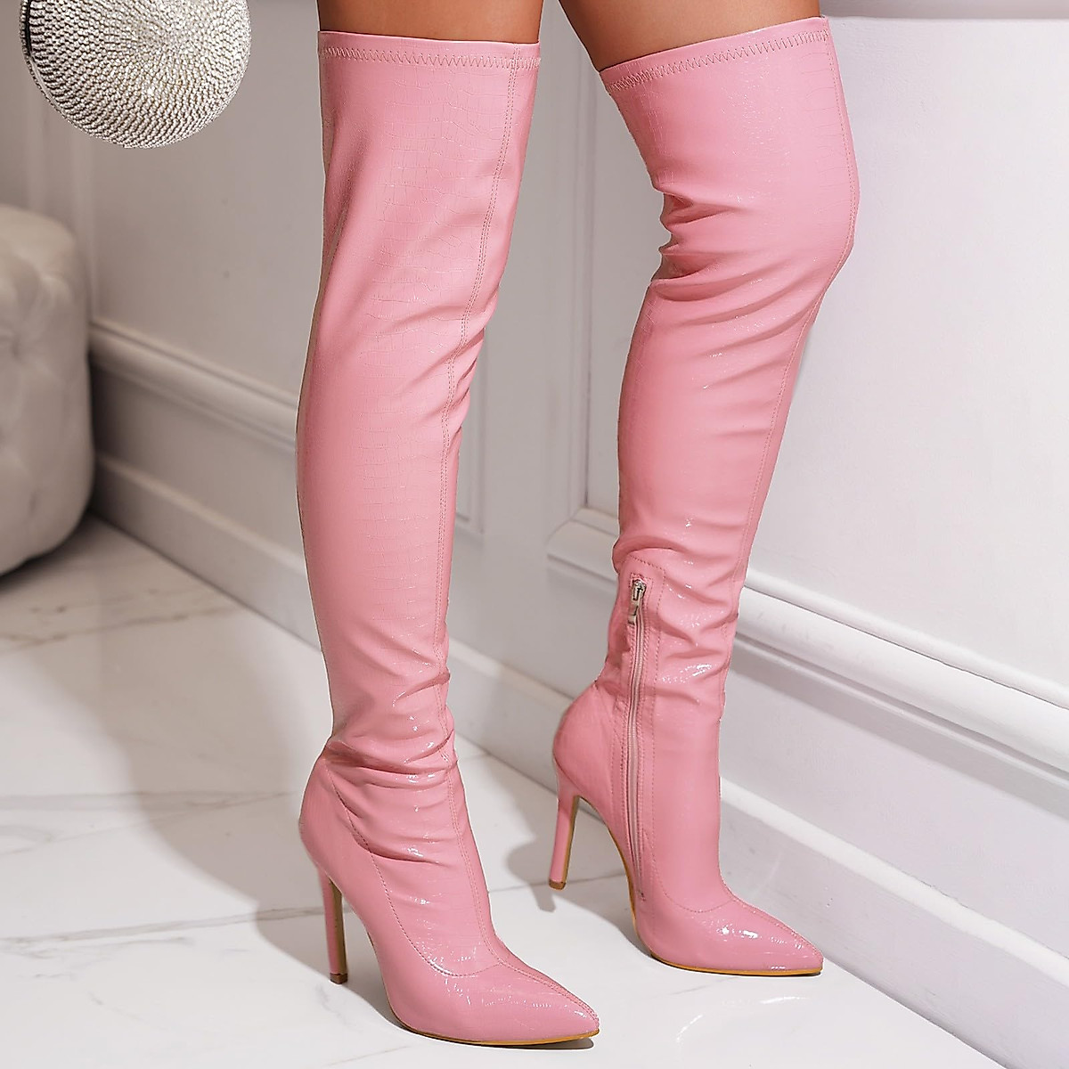 boots for women knee high, fashion stiletto boots inner stretch knee high stiletto boots tall western boots for women tan cowboy boots