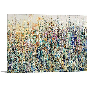 GREATBIGCANVAS Thicket Wildflowers by Tim O’Toole, Acrylic Floral Home Décor – Botanical Wall Art Print for Kitchen – Painting for Living Room or Bathroom, 36"x24"