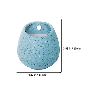 Outdoor Decor Ceramic Flower Pot 2pcs Practical Flowerpot Simple Succulent Storage Pot Home Plant Container Air Plants