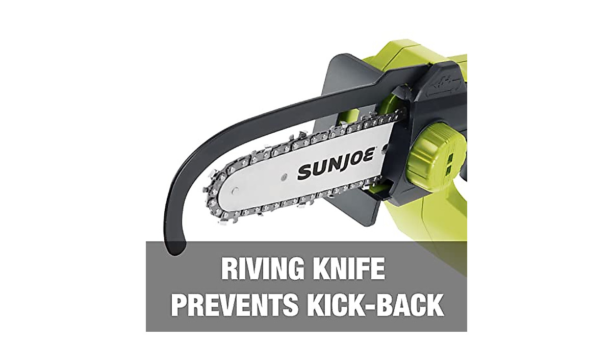 Sun Joe 24V iON+ Cordless Mini Chainsaw - Prune with Ease