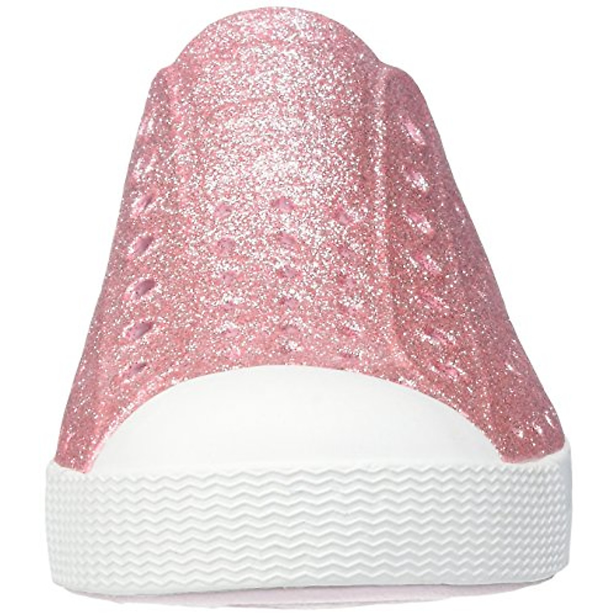 Native Shoes, Jefferson Bling Child, Kids Lightweight Sneaker, Milk Pink Bling/Shell White, 9 M US Toddler