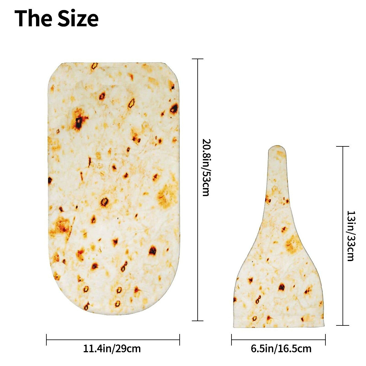 Burrito Taco Tortilla Newborn Swaddle Blanket with Beanie Set, Soft and Stretchy Baby Blanket Swaddle Sack Funny Gift for Boy and Girl Baby Shower