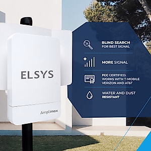ELSYS AMPLIMAX 4G Outdoor LTE Modem with SIM Card Slot and Built in High-Gain Antenna (2 in 1) -FCC Certified, Qualified AT&T, T-Mobile & Verizon –Primary Internet or failover [USA only ]