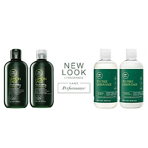 Tea Tree Lemon Sage Thickening Shampoo and Conditioner Set, Builds Body + Boosts Volume, For Fine Hair, 10.14 fl. oz., Set