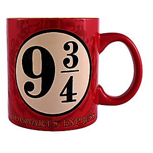 Silver Buffalo Harry Potter Platform 9 3/4 Hogwarts Express Ceramic Mug, 20 Ounces