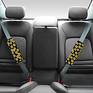 Xhuibop Galaxy Seat Belt Sets Covers for Adults Polyester Fabric Seat Belt Safety Covers for Kids Shoulder Strap Pads for Car Seat Machine Washable