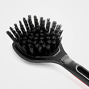 SGCB Tire Rim Brush Wheel Hub Cleaning Brushes with Ergonomic Grip Handle Durable PBT Bristles Brush for Auto Detailing Carpet Motorcycle Tire Cleaning