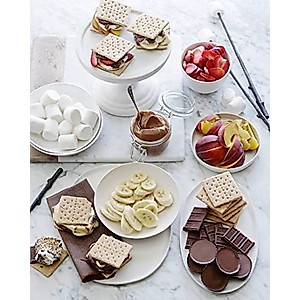 ULTICOR Electric Flameless Stainless Steel Marshmallow S'mores Maker, with 4 Compartment Tray, and 4 Roasting Forks, Indoor Safe, for Parties and Fun Times, Safe for Kids with Adult Supervision