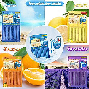 Drain Sticks Drain Stix Drainstix Drain Cleaner Sticks for Drains Drain Cleaner Sticks for Clogs Remover Eliminating Smelly Odor Sink Disposable Drain Stix As Seen On TV