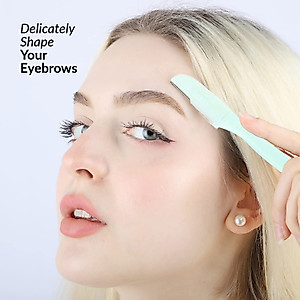 UNILOGICX Sweden Blade Eyebrow Razor, Silk Dermaplaning Tool, Hair Trimmer, Premium Facial Razor, Facial Shaver, exfoliating Tool for Women Body, Premium Blade Razor, 8 pcs