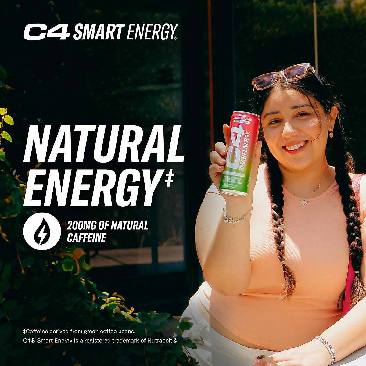 Cellucor C4 Smart Energy Drink - Sugar Free Performance Fuel & Nootropic Brain Booster, Coffee Substitute or Alternative | Black Cherry 12 Oz - 12 Pack